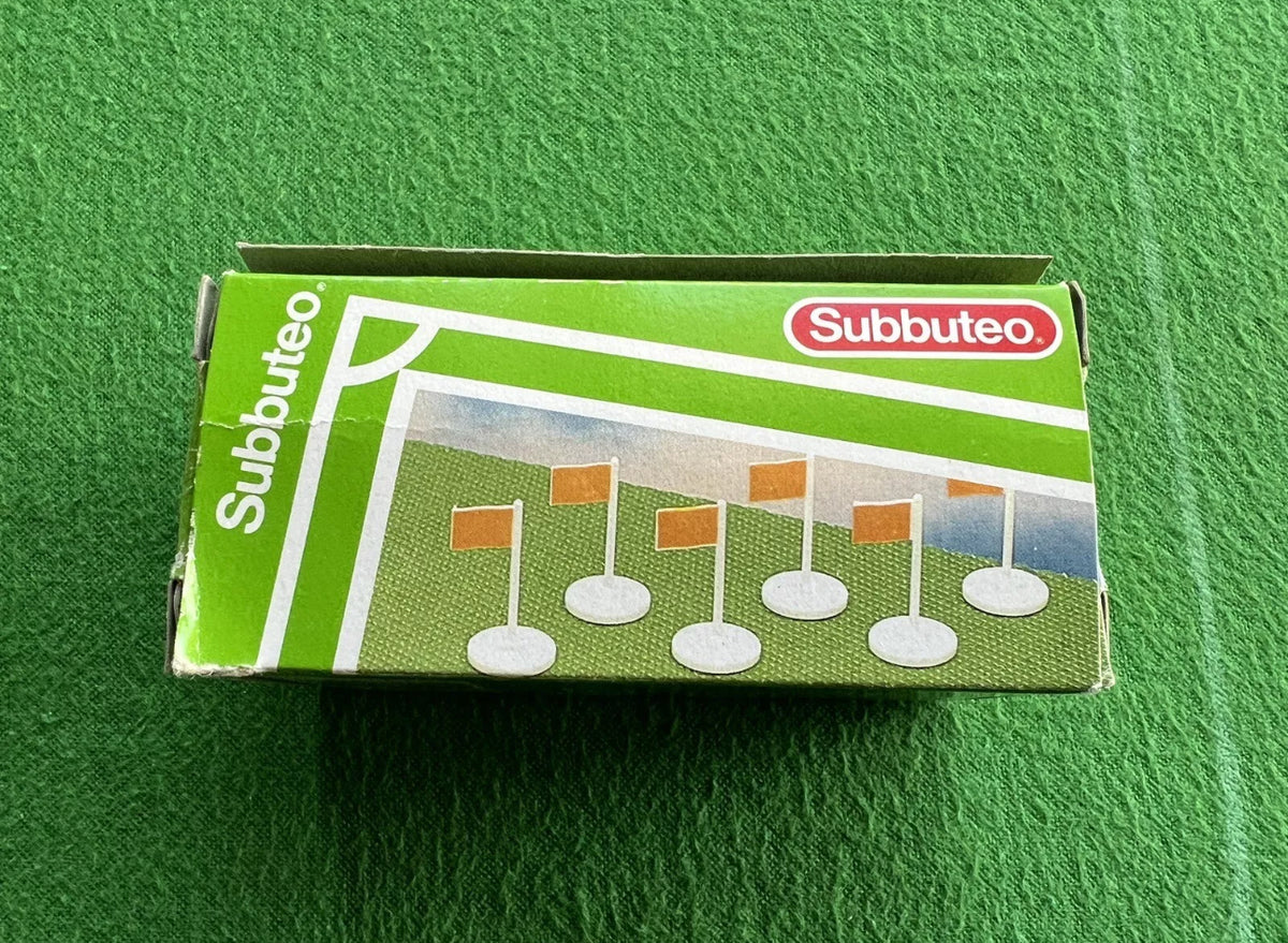 Subbuteo Orange Corner Flags – Wobbly Hobby Shop